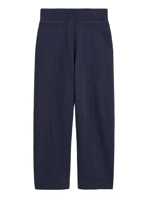 Cos Cotton Barrel-leg Joggers - Navy
