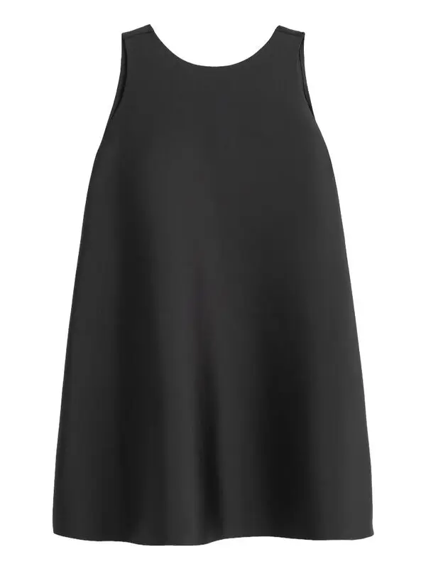 Cos Scuba A-line Mini Dress - Black