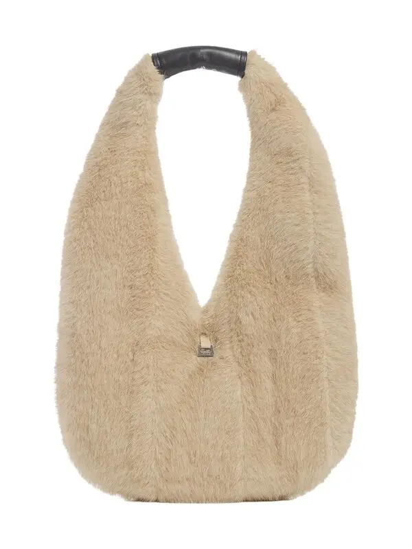Apparis Colette Shaved Mink Bag - Latte Multi