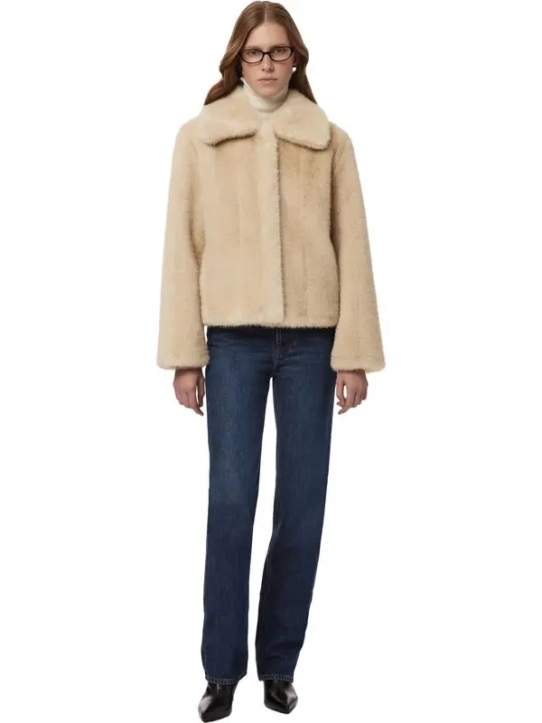 Apparis Elis Shaved Mink Coat - Latte Multi