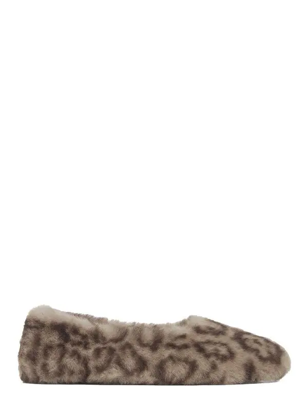 Apparis Magda Leopard Flat Slipper - Light Leopard