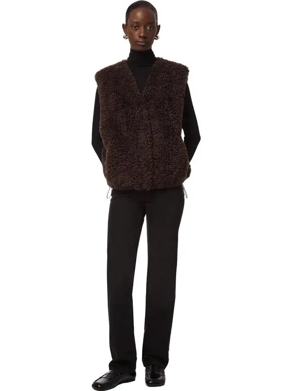 Apparis Lyle Bouclette Vest - Brown