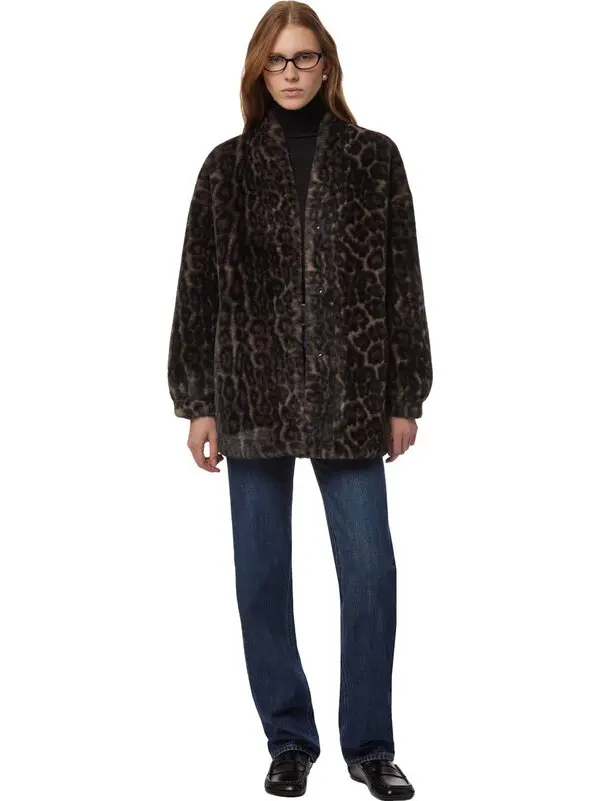 Apparis Jane Leopard Coatigan - Dark Leopard