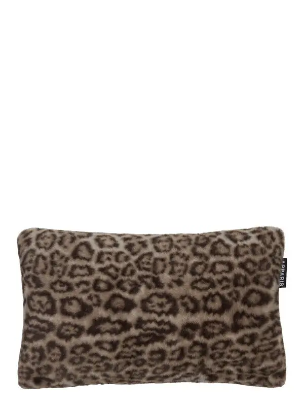 Apparis Brenn Leopard Print Faux Fur Pillow - Light Leopard