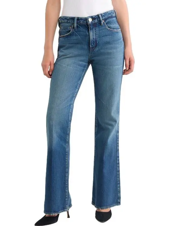 Moussy Vintage High Waist Flare Jeans - Blue