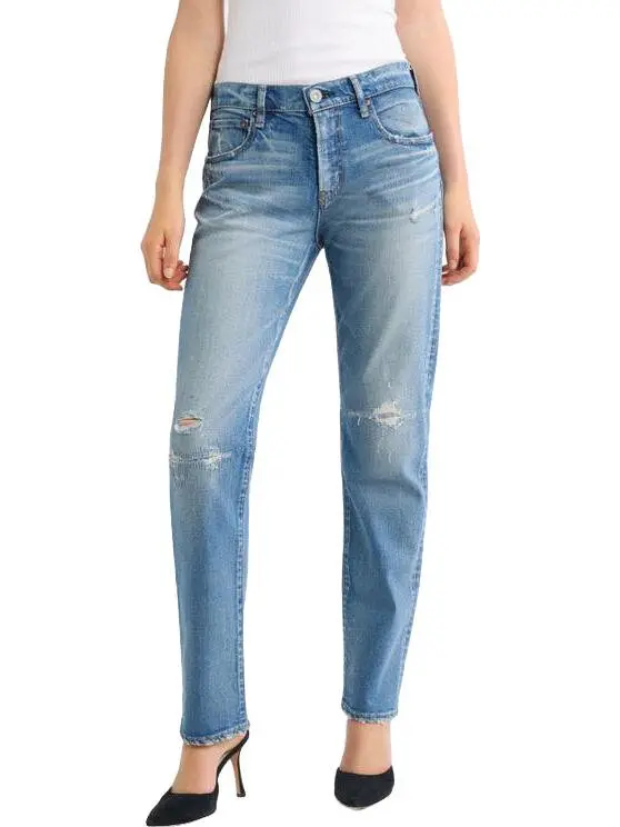 Moussy Vintage Bridgeville Slim Straight Jeans - Blue