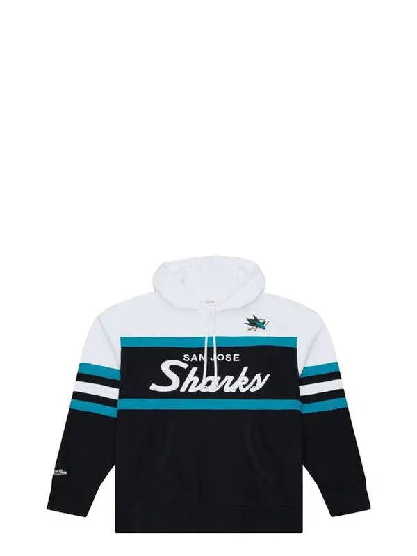 Mitchell & Ness San Jose Sharks Head Coach Hoodie - Black