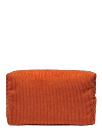 URBAN ESSENTIALS Corduroy Cosmetic & Travel Organizer Pouch - Cinnamon