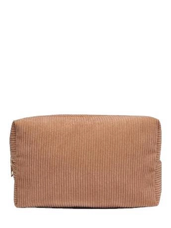 URBAN ESSENTIALS Corduroy Cosmetic & Travel Organizer Pouch - Natural