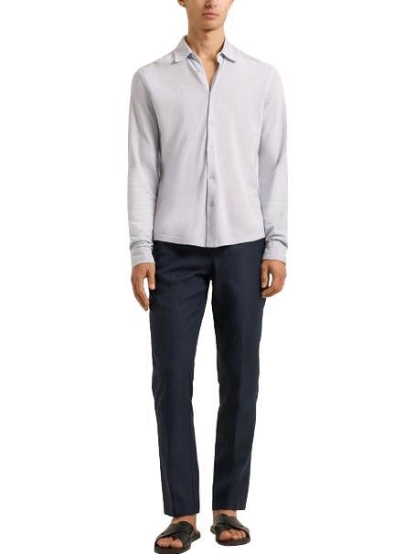 Orlebar Brown Giles Garment Dye Tailored-fit Shirt - Surfside Blue