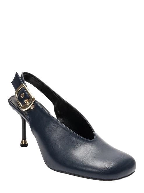PROLOGUE SHOES Flaris Slingback Stiletto Pumps - Navy
