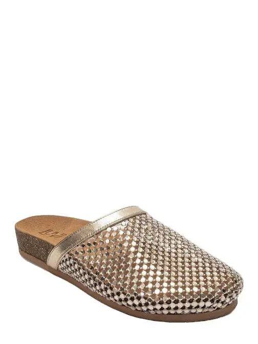 PROLOGUE SHOES Montera Embellished Mule - Gold