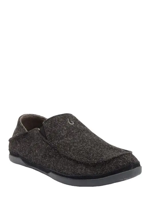 Olukai Moloa Hulu Ii Slip-on Slipper - Black/black