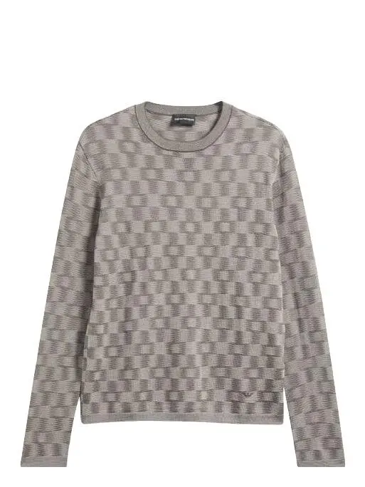Emporio Armani Wool Crewneck Sweater - Grey