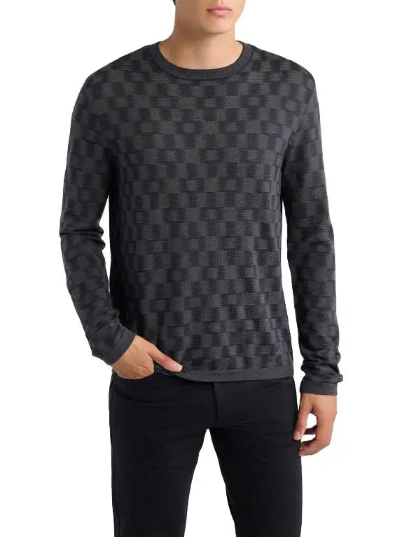 Emporio Armani Wool Crewneck Sweater - Navy