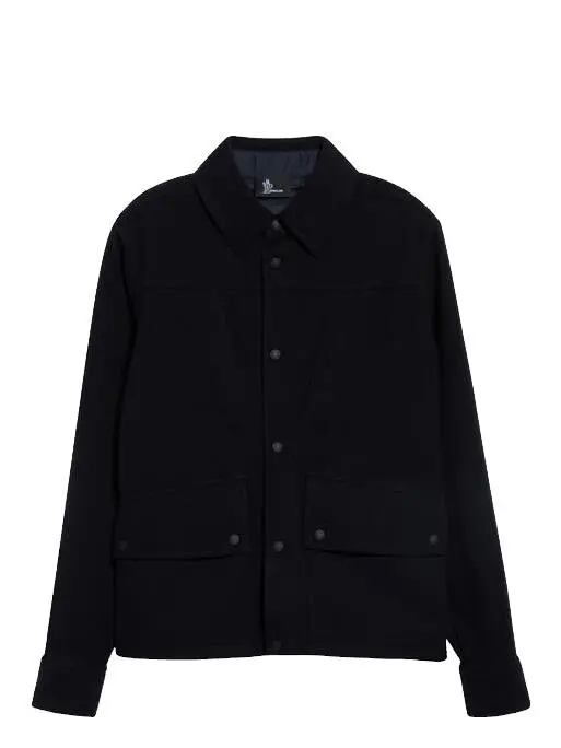 Moncler Technical Fabric Shirt Jacket - Navy