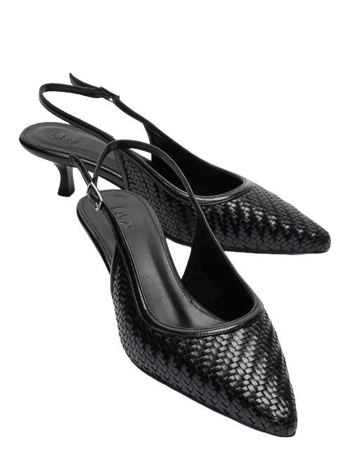PROLOGUE SHOES Fendrix Kitten Heel Slingback Pump - Black