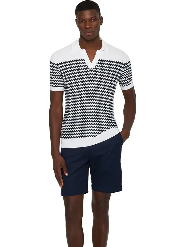 Orlebar Brown Canet Tailored-fit Polo Shirt - Cloud/ink