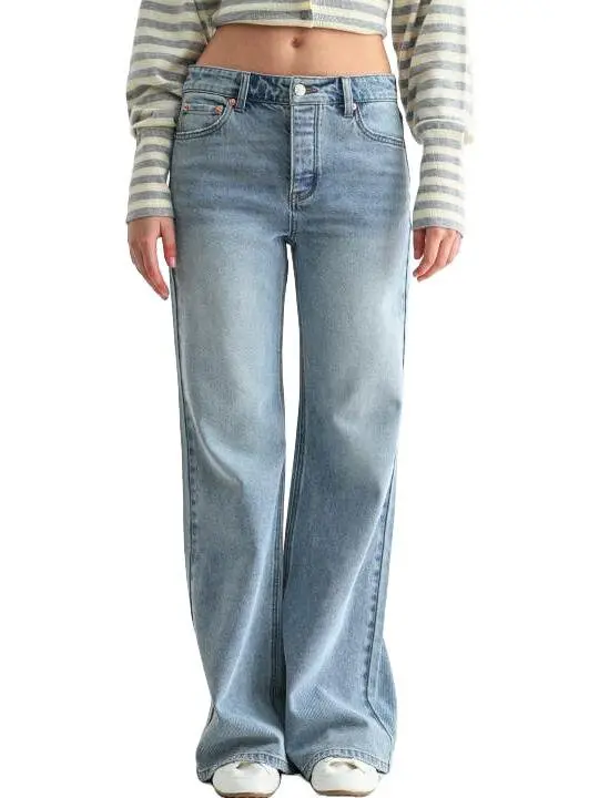 JEMINA DENIM The Meridian High Rise Relaxed Flare Jean - Light Wash