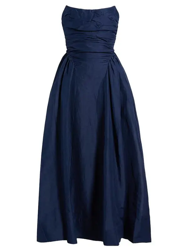 Shona Joy Celeste Strapless Gown - Midnight