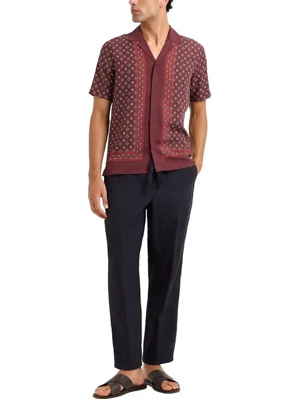Orlebar Brown Maitan Relaxed-fit Shirt - Damson