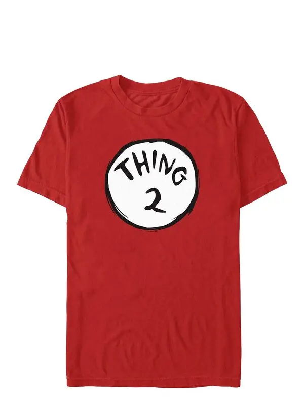 DR. SEUSS Thing 2 Classic Badge T Shirt - Red