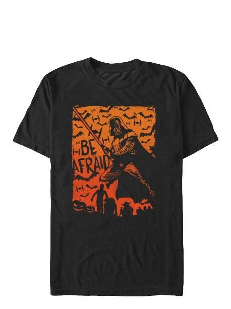 STAR WARS Halloween Darth Vader Be Afraid T Shirt - Black