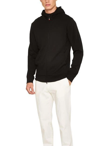 Orlebar Brown Mathers Merino Wool Hooded Sweatshirt - Black