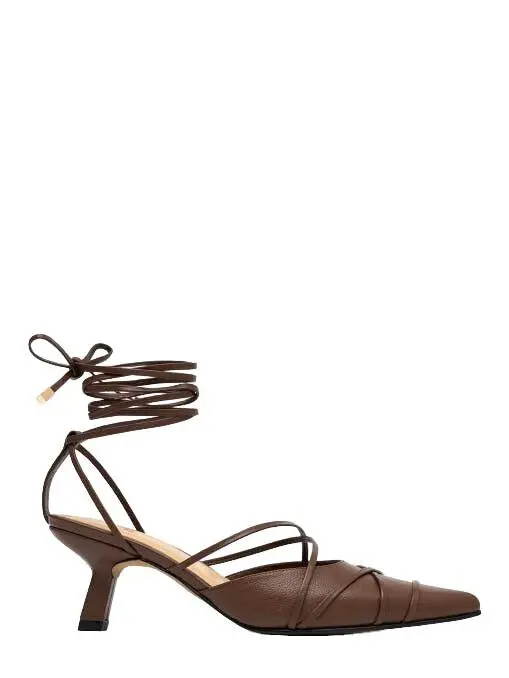 ALTA Martha Strappy Kitten Heel Sandals - Cocoa