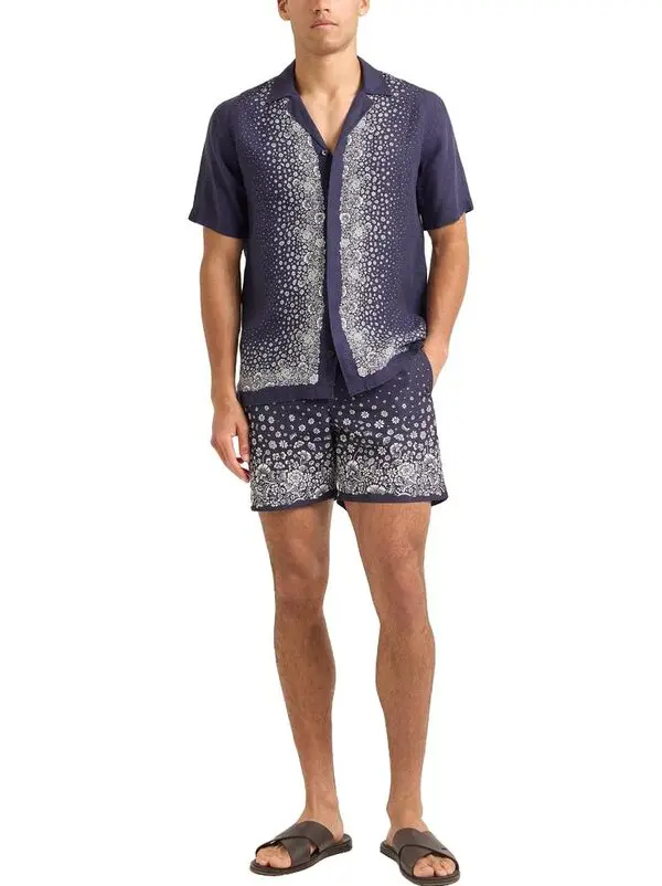 Orlebar Brown Maitan Relaxed-fit Shirt - Night Iris