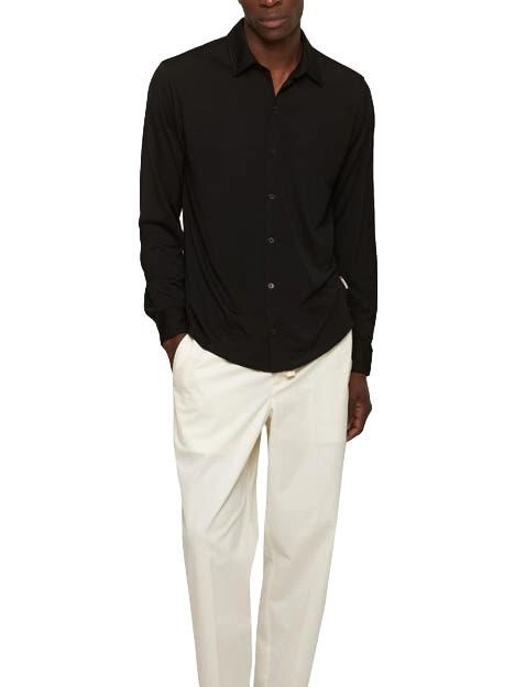 Orlebar Brown Giles Merino Tailored-fit Shirt - Black
