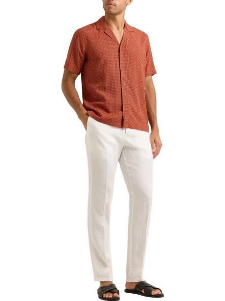 Orlebar Brown Maitan Relaxed-fit Shirt - Summer Red
