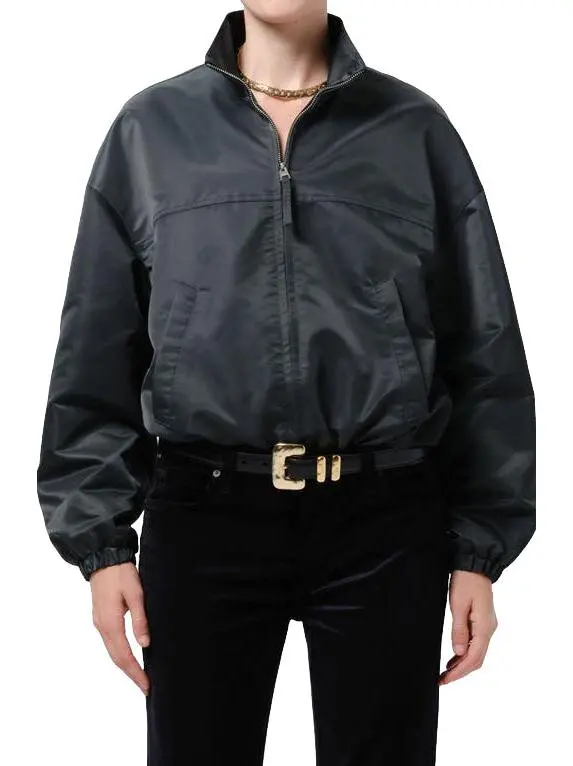 Citizens Of Humanity Barracuta Bubble Bomber Jacket - Juniper Dk Green