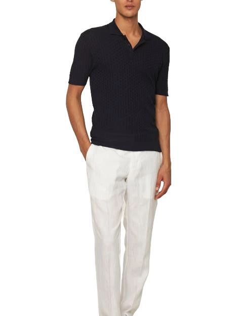 Orlebar Brown Burnham Silk Tailored-fit Polo Shirt - Night Iris