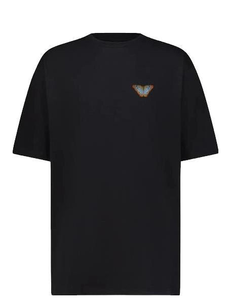 UCHÈ Chè Sunflower Butterfly Graphic T-shirt - Black