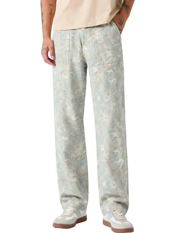 Guess Camouflage Canvas Utility Carpenter Pants - Fmem-brown