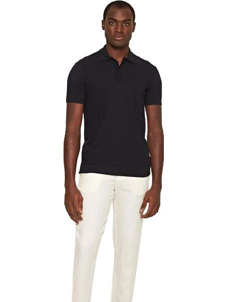 Orlebar Brown Horton Silk Tailored-fit Polo Shirt - Night Iris