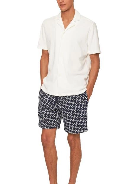 Orlebar Brown Trevone Towelling Classic-fit Drawcord Sweat Shorts - Night Iris