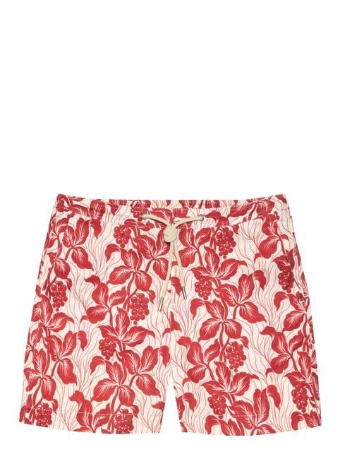 Orlebar Brown Bulldog Drawcord Mid Length Swim Shorts - Summer Red