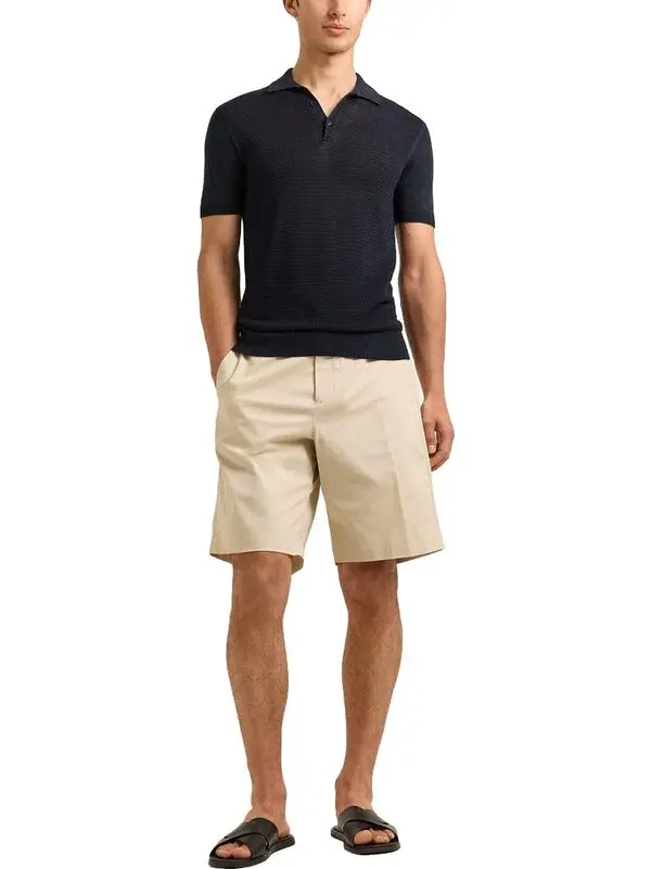 Orlebar Brown Burnham Tailored-fit Polo Shirt - Night Iris