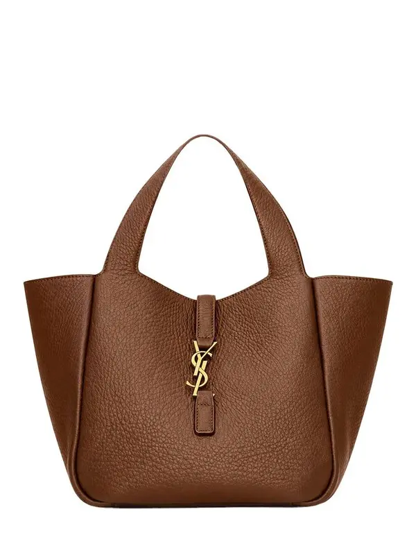 Saint Laurent Baby Bea Leather Tote - Brown