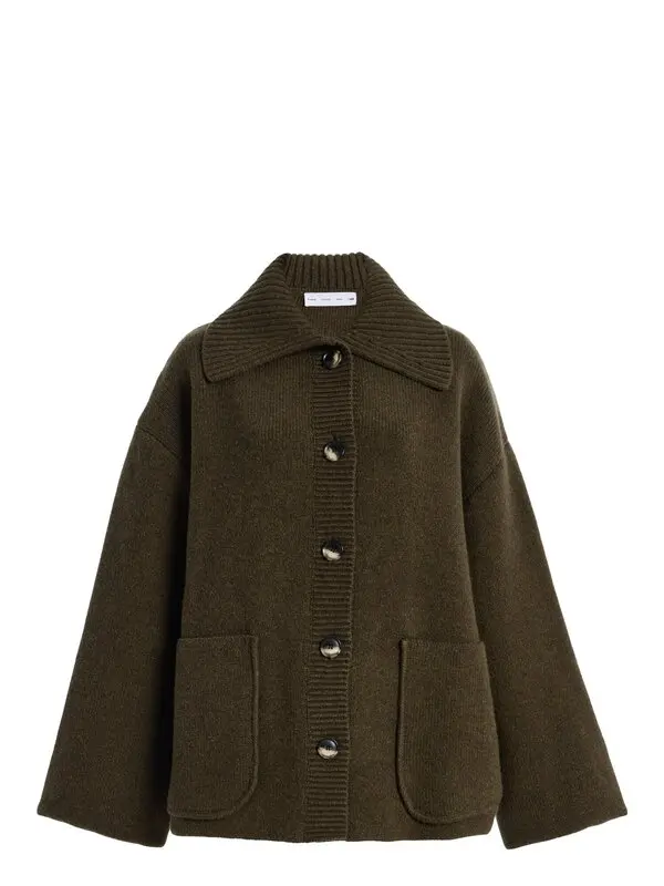 Proenza Schouler White Label Nelly Wool Jacket - Green