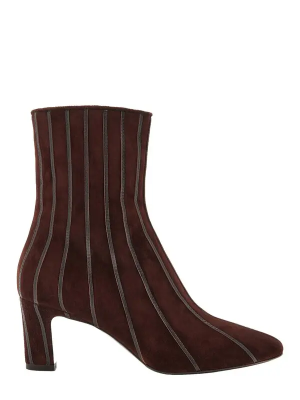 HERBERT LEVINE Suede Ankle Boots - Brown