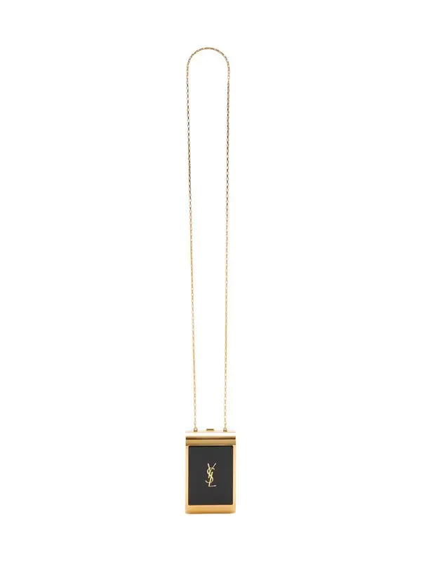 Saint Laurent Micro Minaudiere Metal And Resin Bag - Black