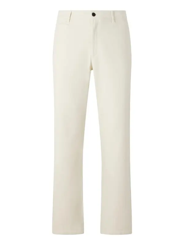 Portuguese Flannel Labura Straight-leg Cotton-gabardine Trousers - Neutrals