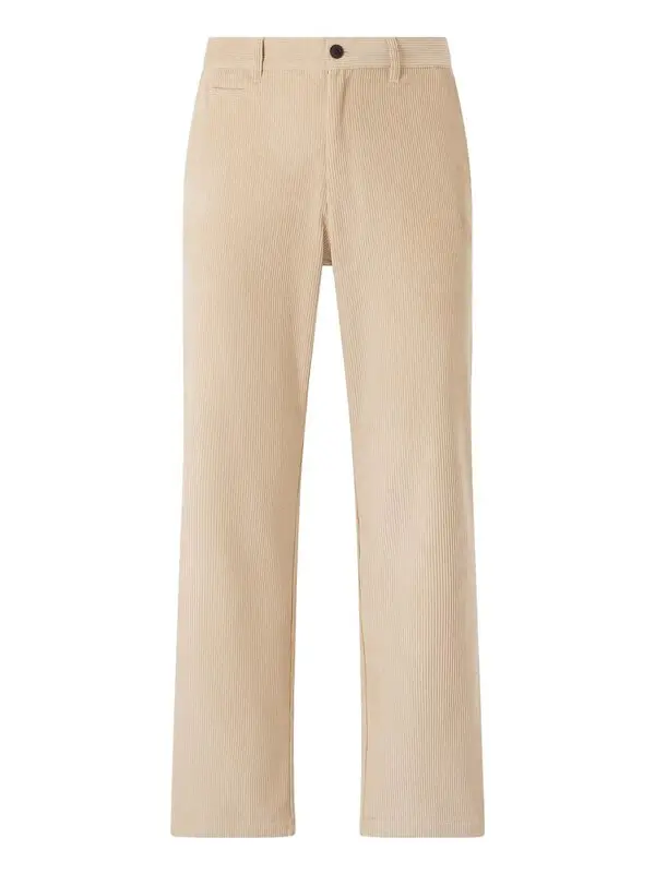 Portuguese Flannel Corduroy Trousers - Neutrals