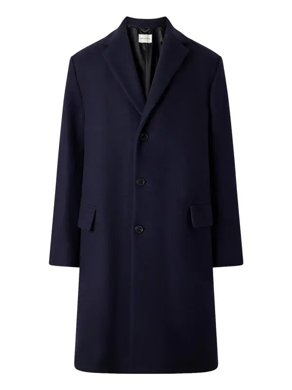 Dries Van Noten Wool-blend Coat - Blue