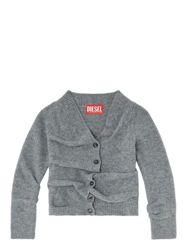 DIESEL® Wool Blend Cardigan - Grey