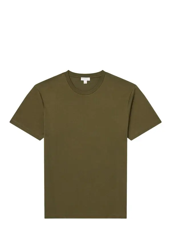 Sunspel Riviera Cotton-jersey T-shirt - Green