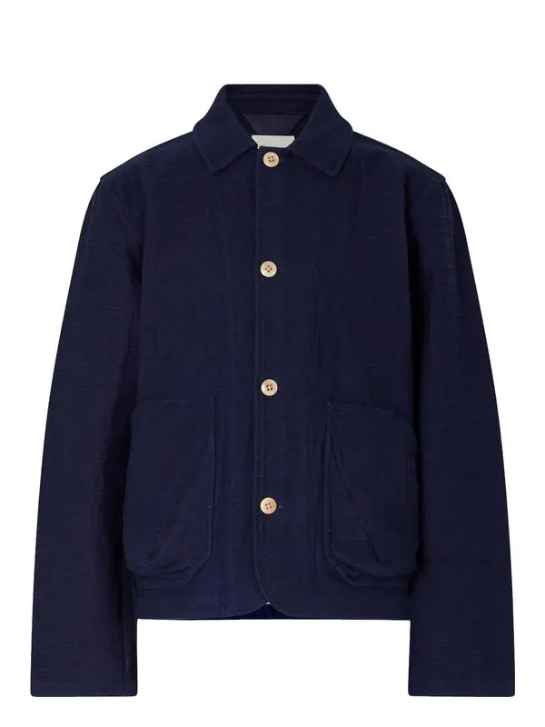 Folk Prism Cotton Jacket - Blue